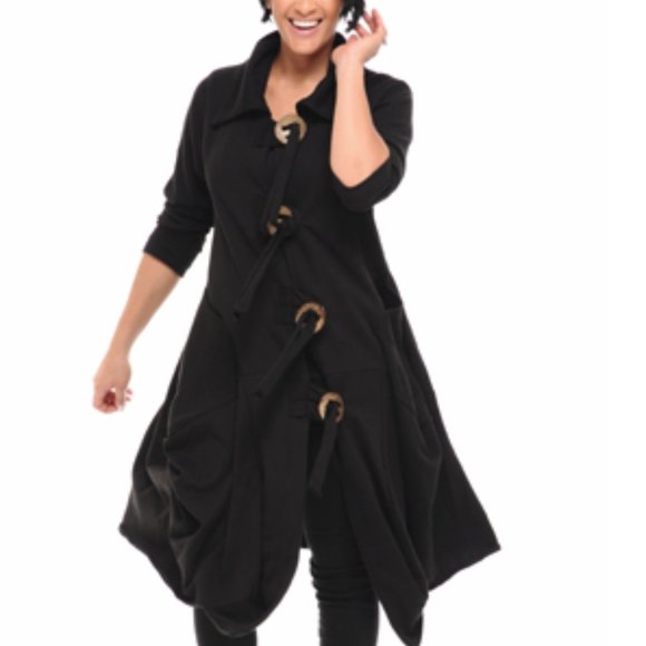 Tulip Clothing | Jackets & Coats | Nwt Funky Bohemian Toggle Jacket ...
